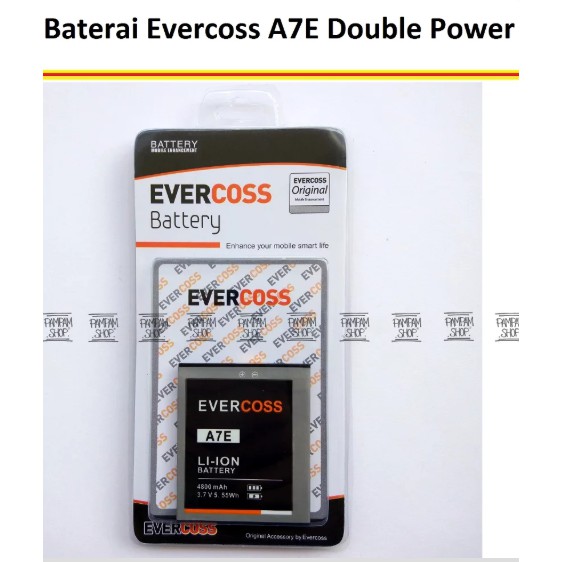 Jual Baterai Handphone Cross Evercoss A7E Original Double Power Batrai Batrai Battery HP ...