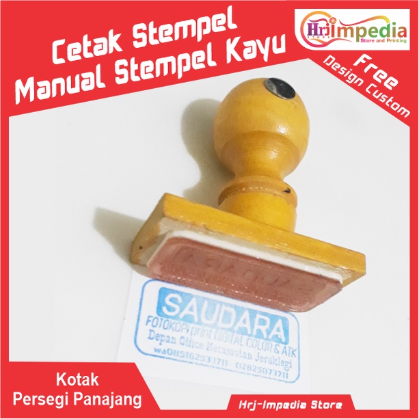 Jual Cetak Stempel Kayu Ukuran Kotak Panjang | Cetak Stempel Design ...