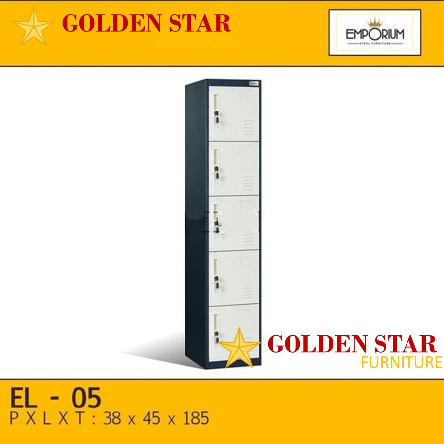 Jual Lemari Loker Locker Cabinet Besi 5 Pintu Emporium / Informa Metal ...