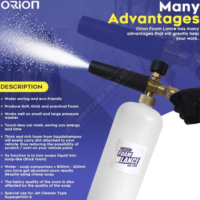 Jual Foam Lance Snow Wash Jet Cleaner Orion - Sfl 100S For Superjet100S ...