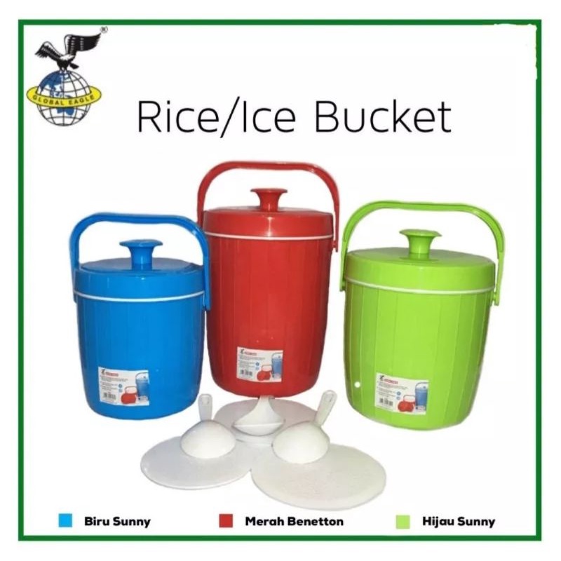Jual Rice Bucket / Ice Bucket / Termos Nasi / Termos Es Global Eagle ...