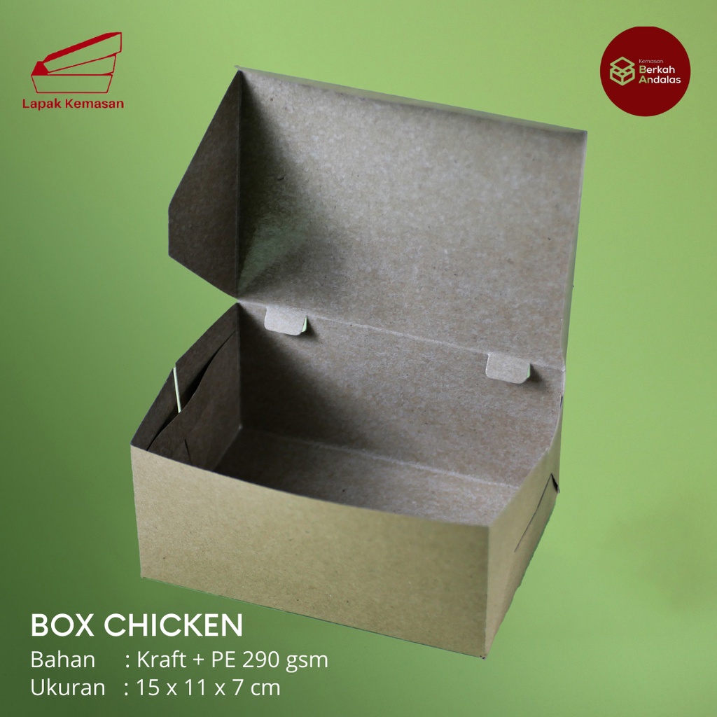 Jual BOX CHICKEN / KOTAK AYAM / KOTAK MAKANAN / TEMPAT MAKAN / MAKANAN ...