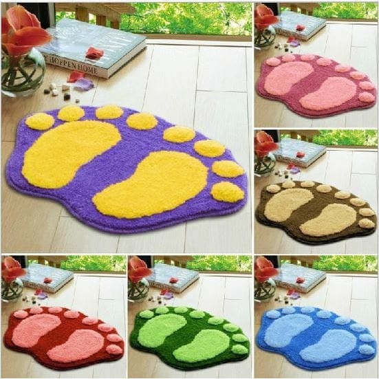 Jual [FOOTPRINTS BENTUK KAKI] KESET KAKI LUCU UNIK KARPET UNIK MAT ...