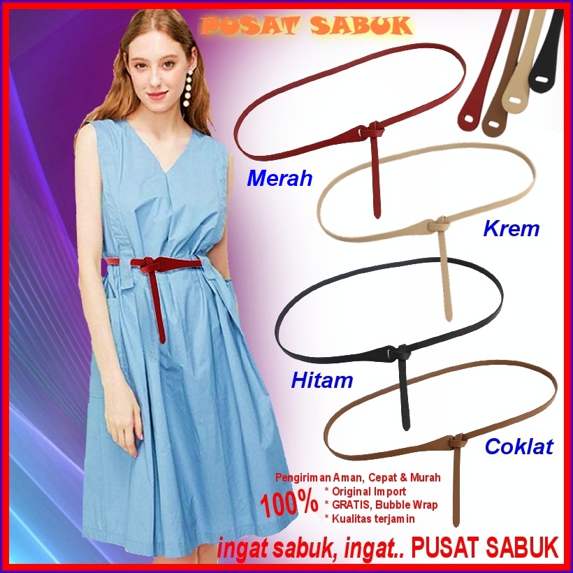 Jual Gesper Belt Sabuk Wanita Kulit Ikat Pinggang Tali kecil Fashion ...