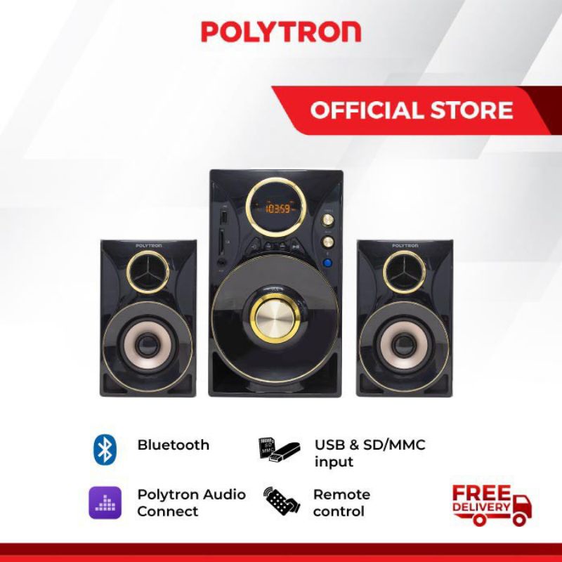 Jual speaker soundbar polytron PMA9310 super bass bluetooth digital ...