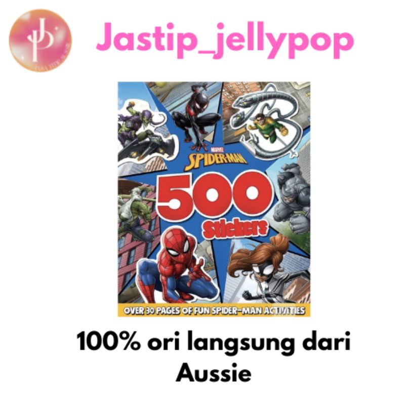 Jual Buku stiker marvel spiderman activity 500 stickers book | Shopee ...