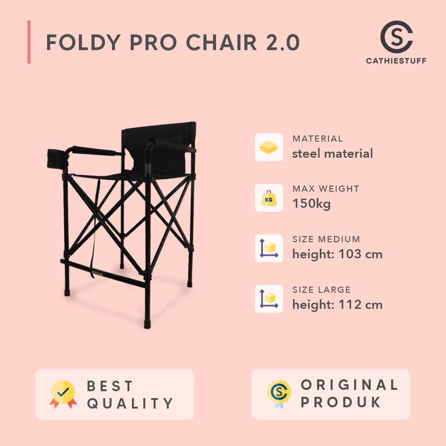 Jual Foldy PRO Chair 2.0 | Kursi Sutradara | Director Chair | Kursi ...