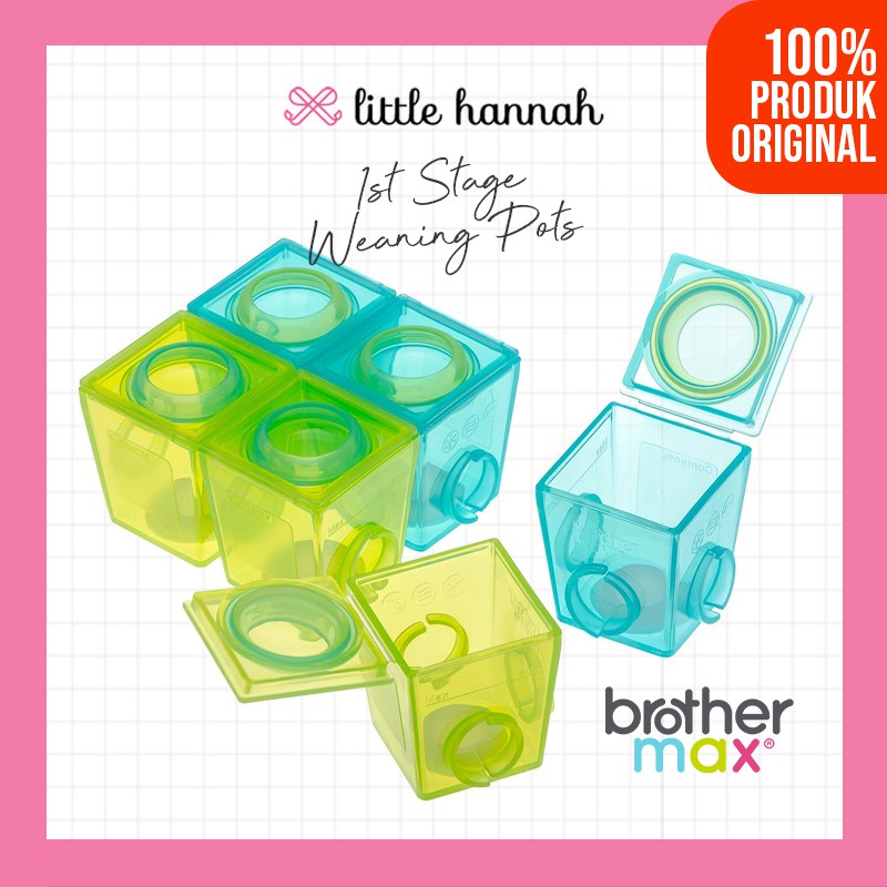 Jual BROTHER MAX 1st Stage Weaning Pots - Container MPASI Kaldu Puree ...