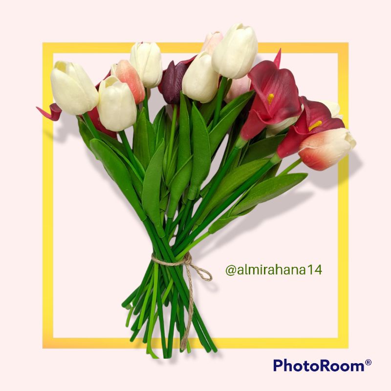 Jual TULIP TANGKAI BESAR - Bunga Artificial Tulipe Hiasan Rumah Home ...
