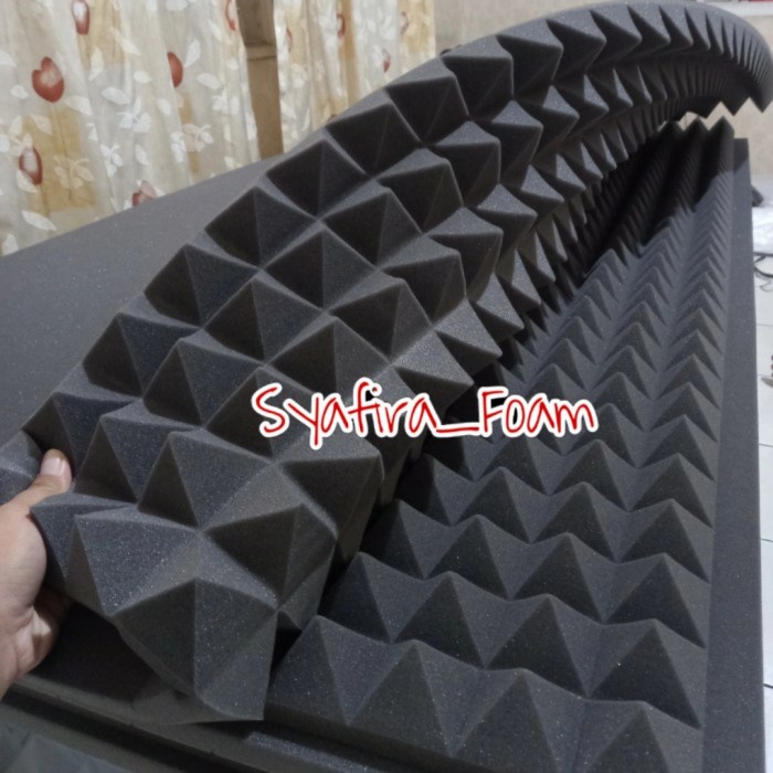 Jual BUSA/FOAM PEREDAM SUARA RUANGAN MODEL PYRAMID 100X100CM TEBAL 6CM ...
