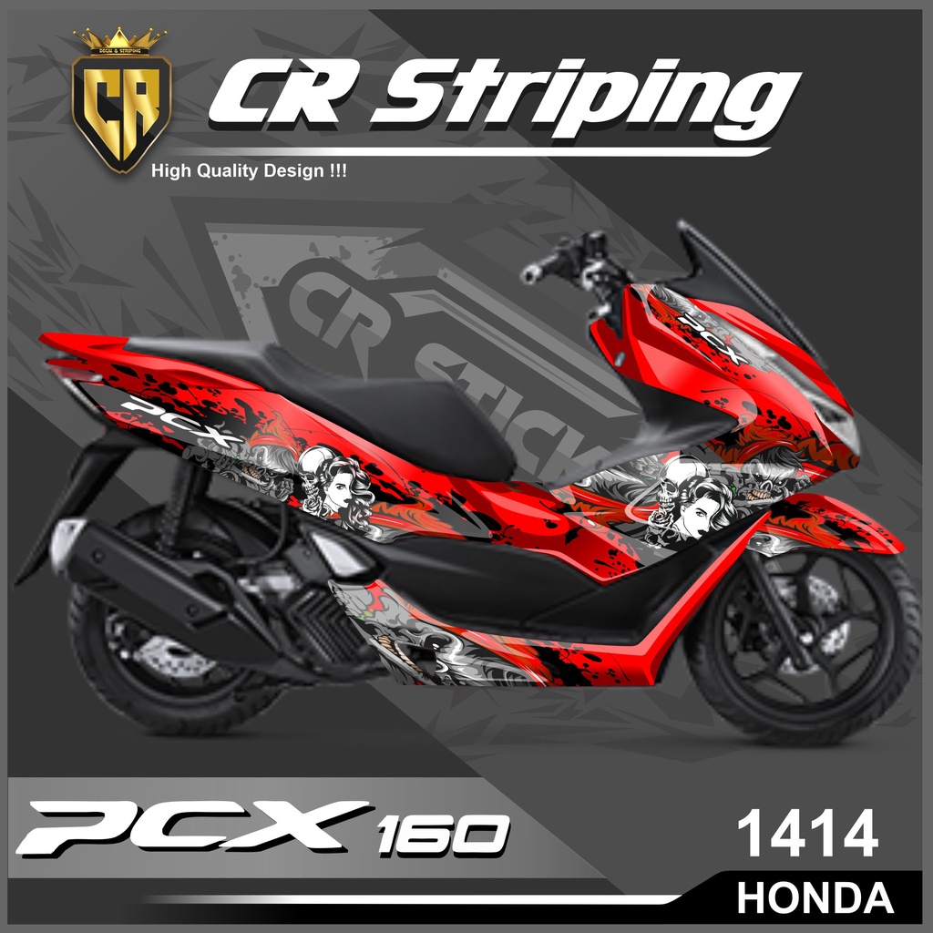 Jual Decal Sticker Custom PCX 160 Full Body Sticker Dekal Skotlet PCX ...