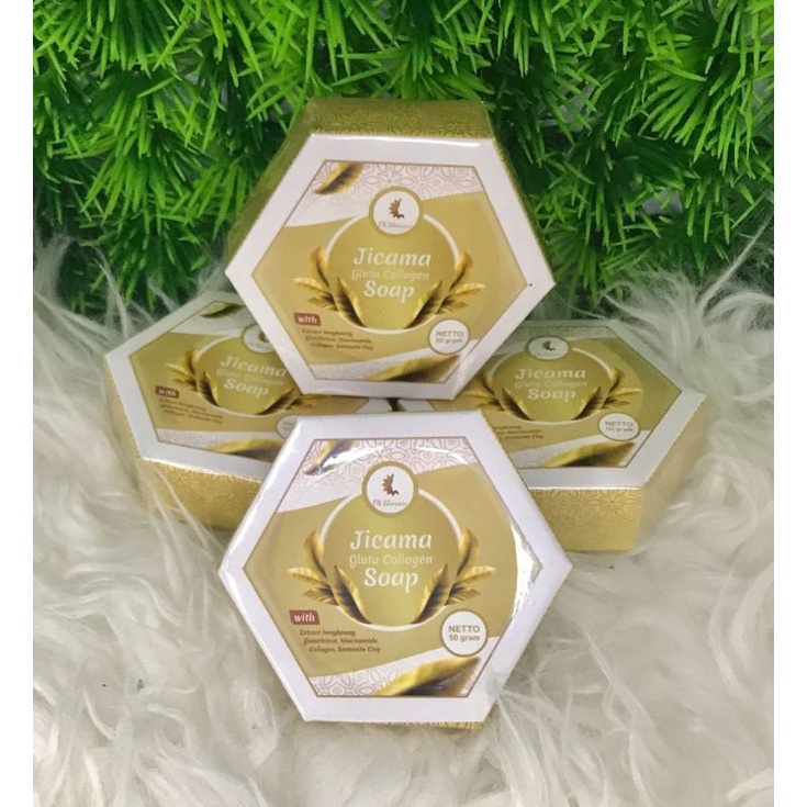 Jual Paket isi 4 Sabun Jicama Gluta Collagen Soap | Shopee Indonesia