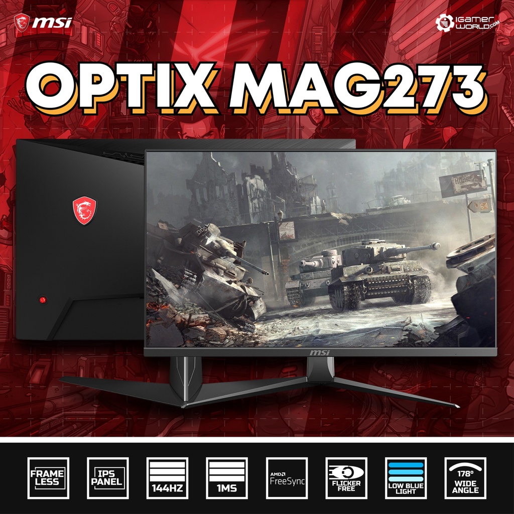 Jual MSI Optix MAG273 27 inch Full HD 144Hz Gaming Monitor | Shopee ...