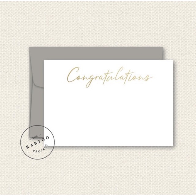 Jual Kartu ucapan selamat / congratulations elegan untuk graduation ...