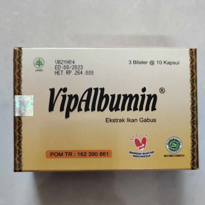 Jual vip albumin isi 30 kapsul | Shopee Indonesia