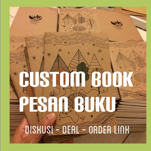 Jual NOTEBOOK CUSTOM BOOK MADE BY ORDER DESAIN LOGO SENDIRI | Shopee ...