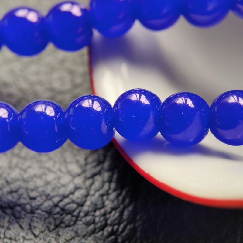 Jual 52 butir manik 8mm Mutsin untuk meronce merangkai gelang kalung ...