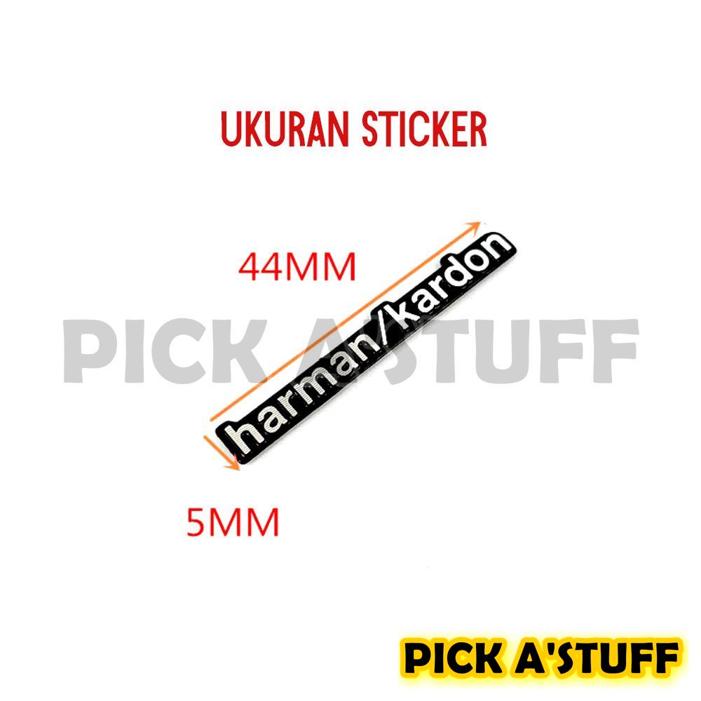 Jual Emblem Alumunium Sticker Decals 3D Logo HARMAN KARDON Audio ...