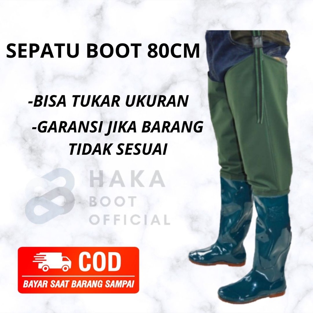 Jual SEPATU BOOT KARET PANJANG 80 CM SEPATU BOOTS PETANI SAWAH TERNAK ...