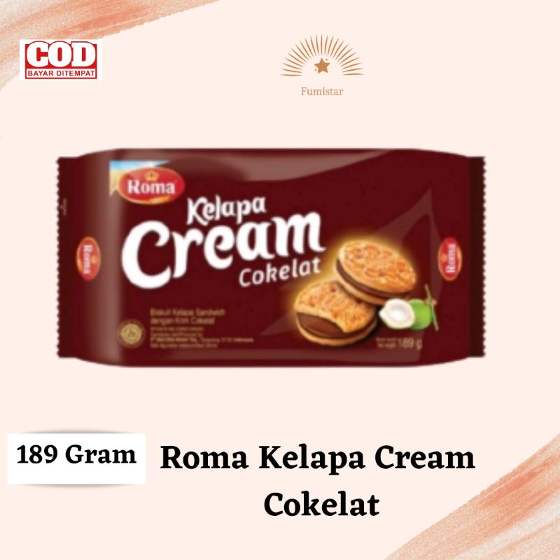 Jual Roti Roma Kelapa Cream Cokelat 189 Gram | Shopee Indonesia