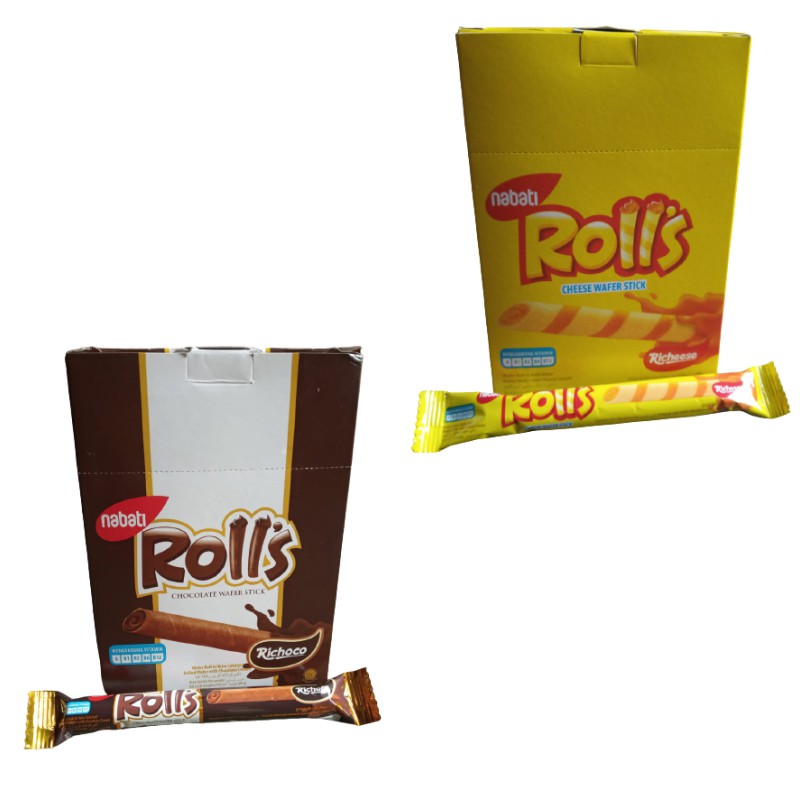 Jual SS Nabati Rolls Richeese Richoco 8g wafer stick 500 an | Shopee ...