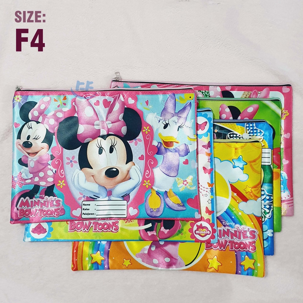 Jual Map Folder Dokumen F4 Kain- Minnie Mouse | Shopee Indonesia