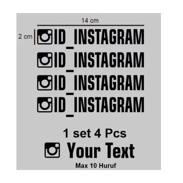 Jual Stiker Nama Ig | Shopee Indonesia