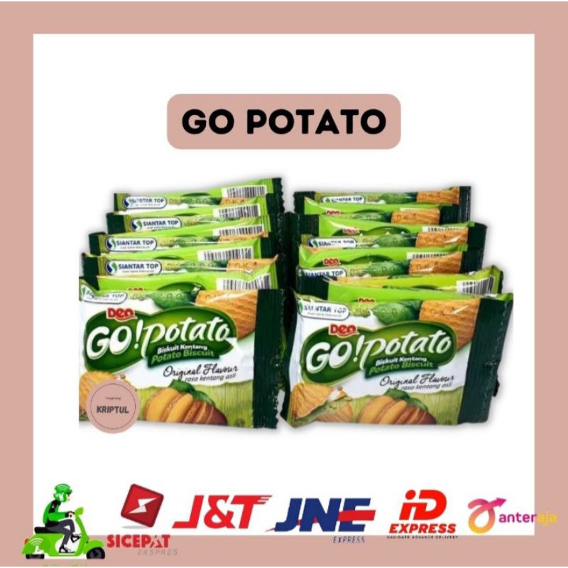 Jual Go Potato renceng isi 12 bungkus , Biskuit Kentang , Makanan sehat ...