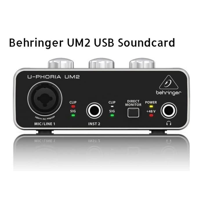 Jual Soundcard Behringer UM2 ( UM 2 ) USB Audio Interface | Shopee ...