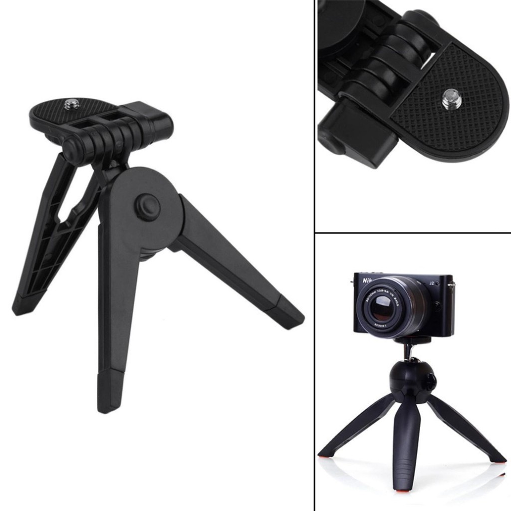 Jual Tripod Mini Portable 2 in 1 utk DSLR Gopro Smartphone | Shopee ...