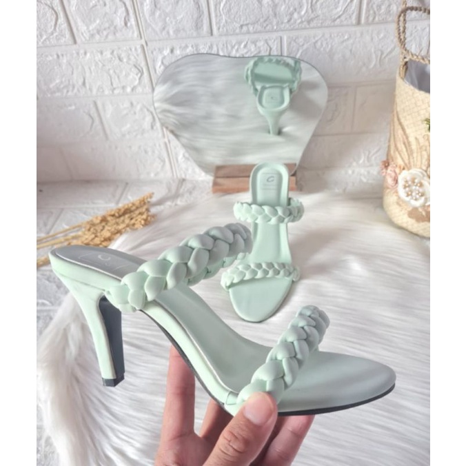 Jual Hak High Heels Cewek Hells Kepang Ban 9cm Hills Cewe Remaja Hils ...