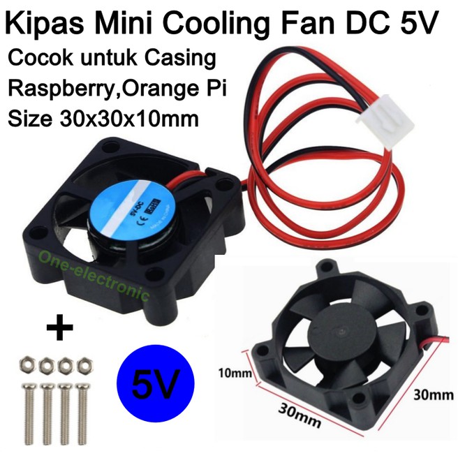 Jual Cooling Fan Kipas Mini DC 5V Brushless Raspberry Pi , Orange Pi | Shopee Indonesia