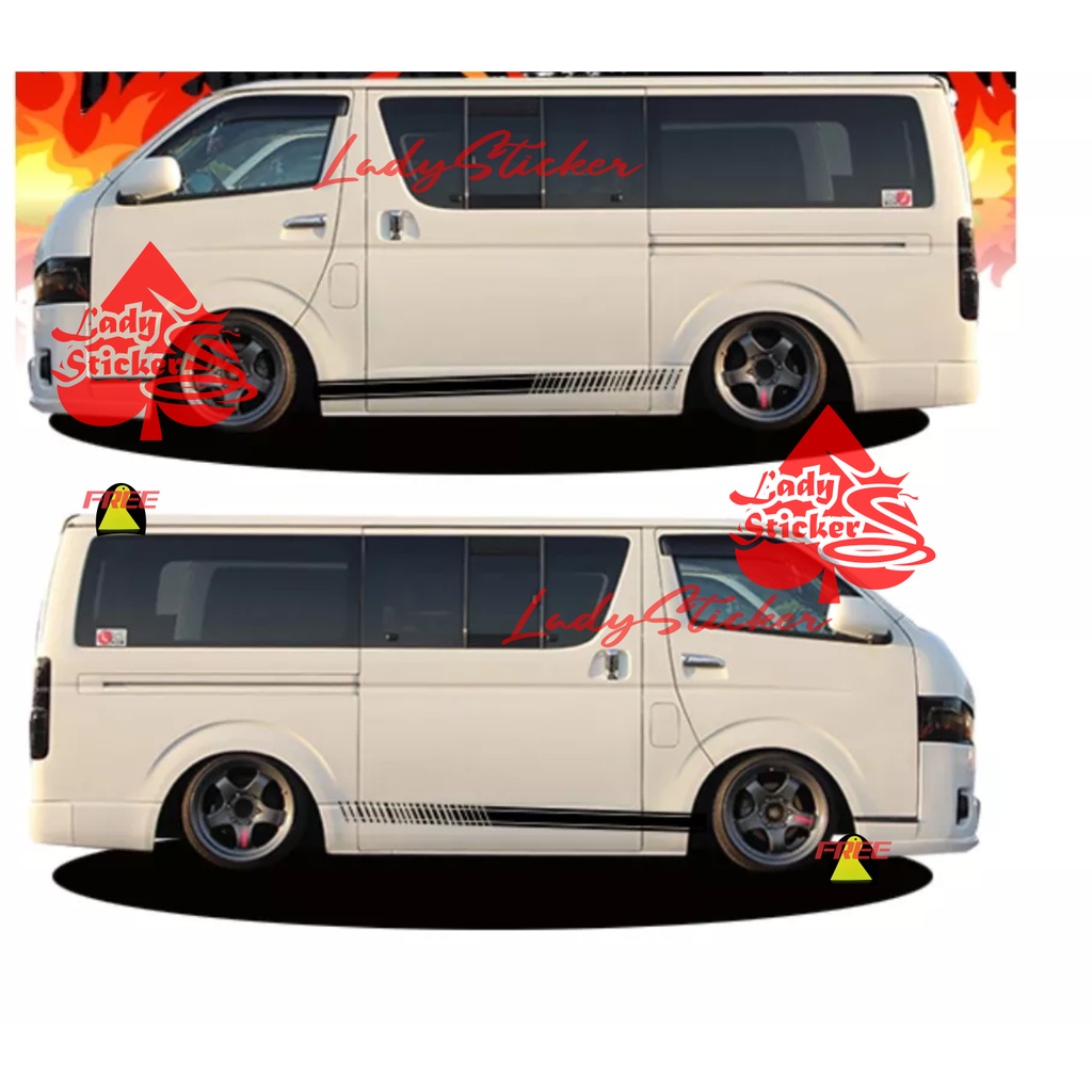 Jual Sticker toyota hiace sticker stiker mobil hiace minibus ralvan ...