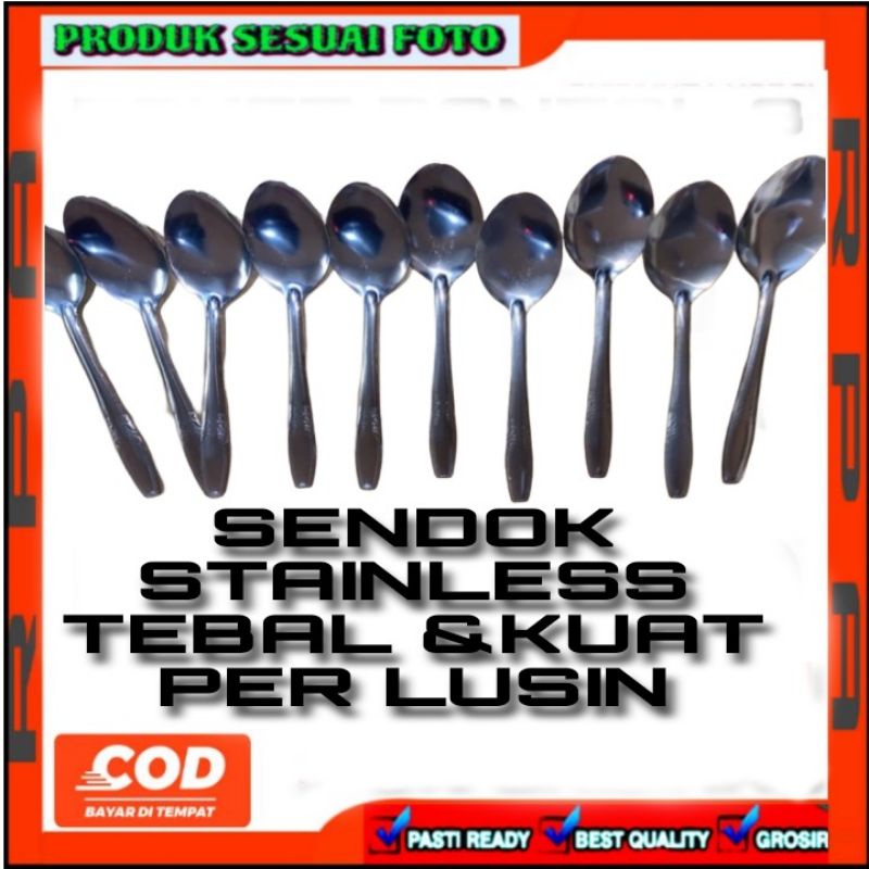 Jual [RPA] SENDOK MAKAN STAINLESS TEBAL MURAH BESI FOODGRADE LUSIN ...
