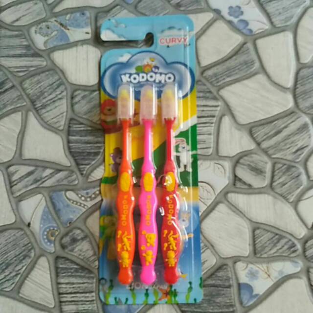 Jual Kodomo sikat gigi anak isi 3pcs | Shopee Indonesia