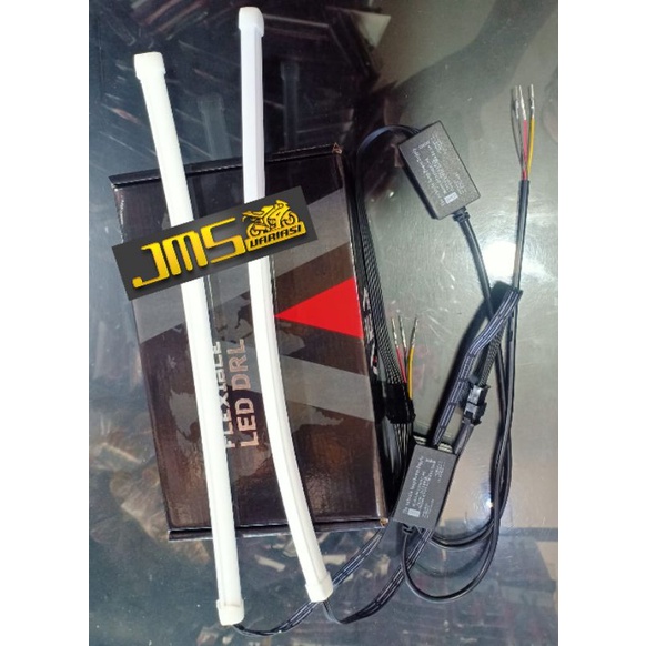 Jual lampu alis drl led running xbw by bull aes ukuran 30 cm putih biru ...