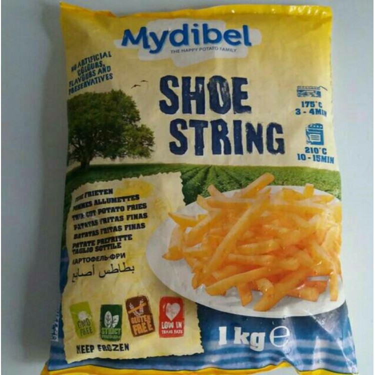 Jual Mydibel kentang goreng shoestring 1 kg | Shopee Indonesia