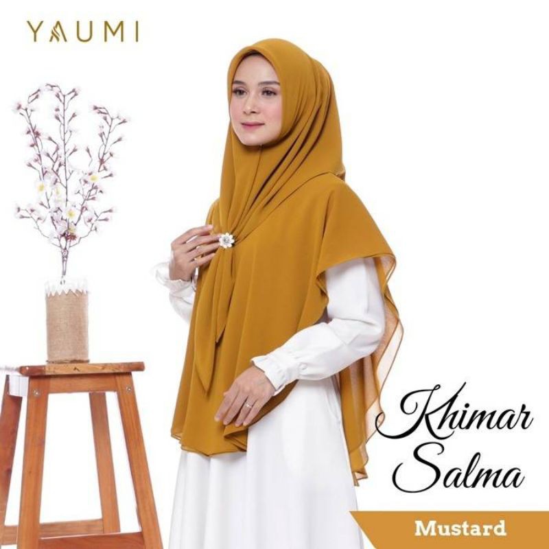 Jual Yaumi Hijab Khimar Salma All Size | Shopee Indonesia