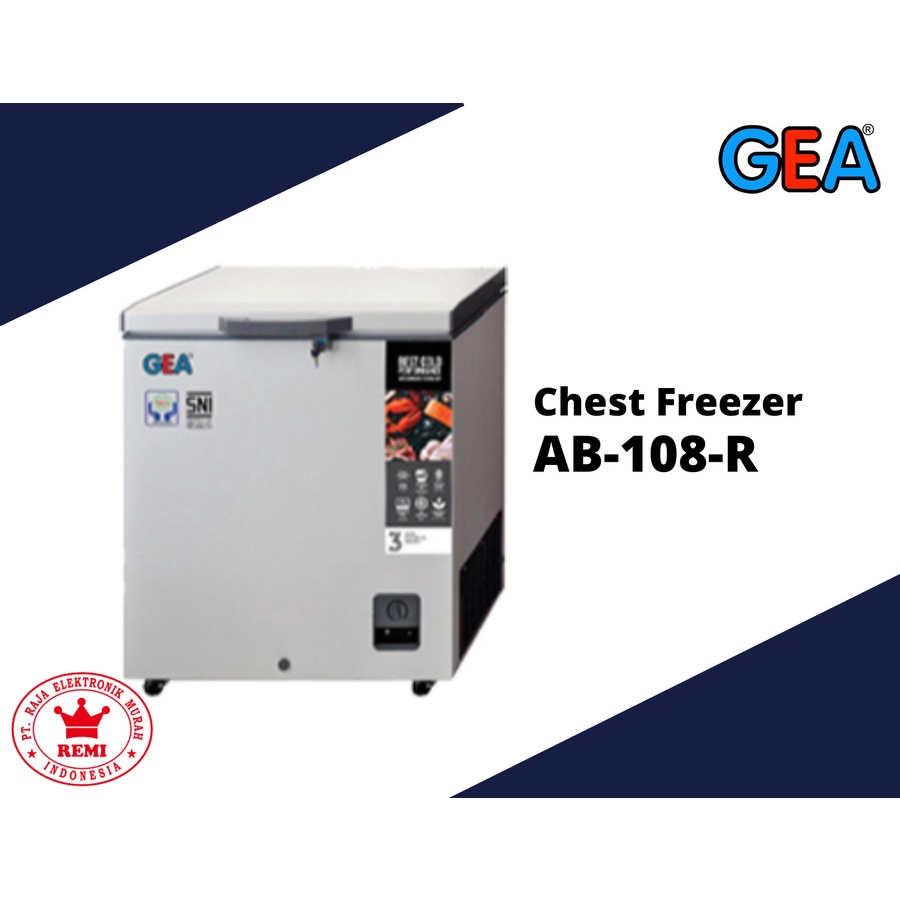 Jual GEA Chest Freezer AB-108R Freezer Box 100 Liter | Shopee Indonesia