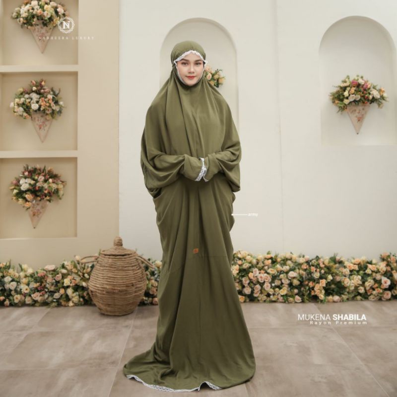 Jual MUKENA TERUSAN SHABILA ORI NADHEERA LUXURY | Shopee Indonesia