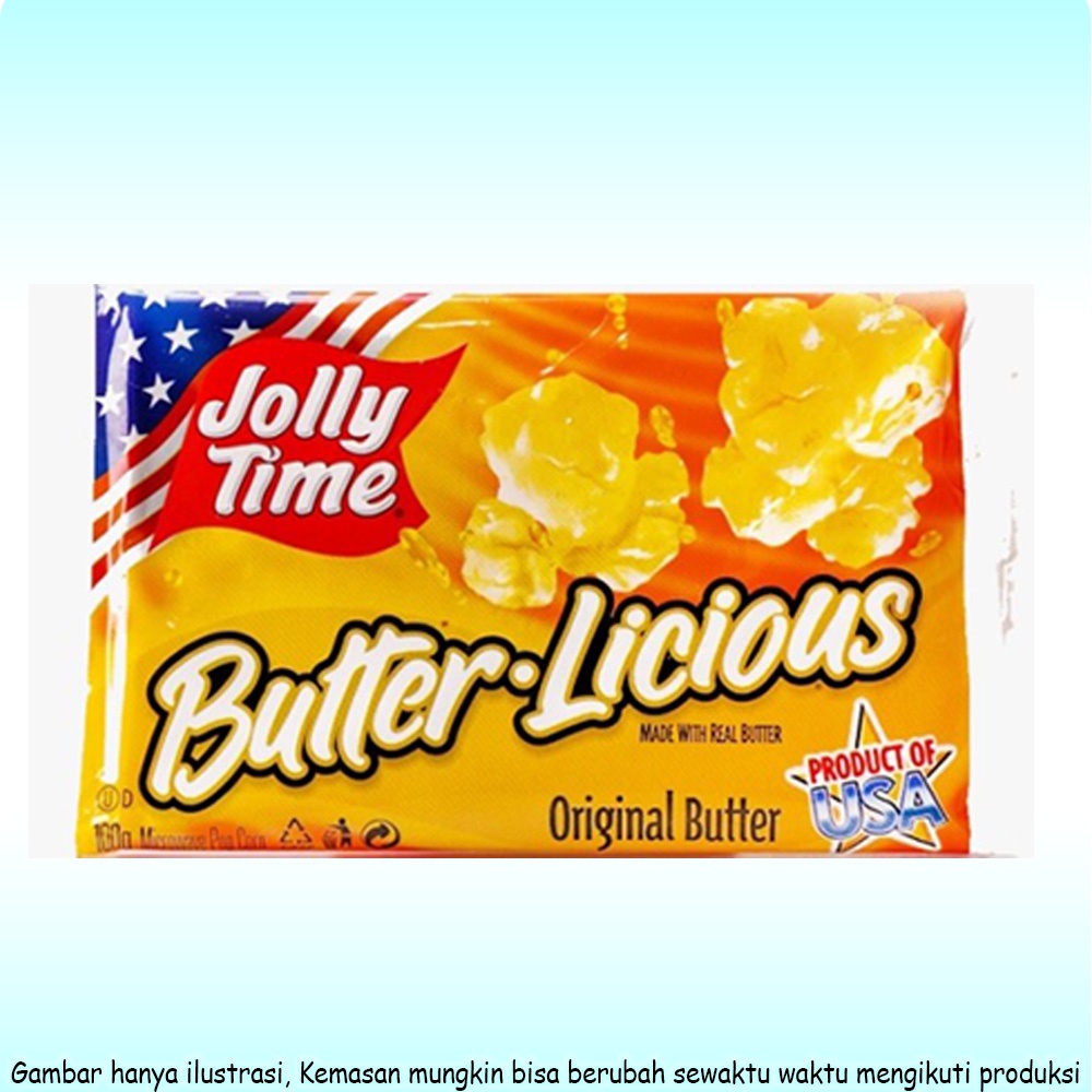 Jual JOLLY TIME Blast O Butter Popcorn 100g - Pop Corn Rasa Mentega ...
