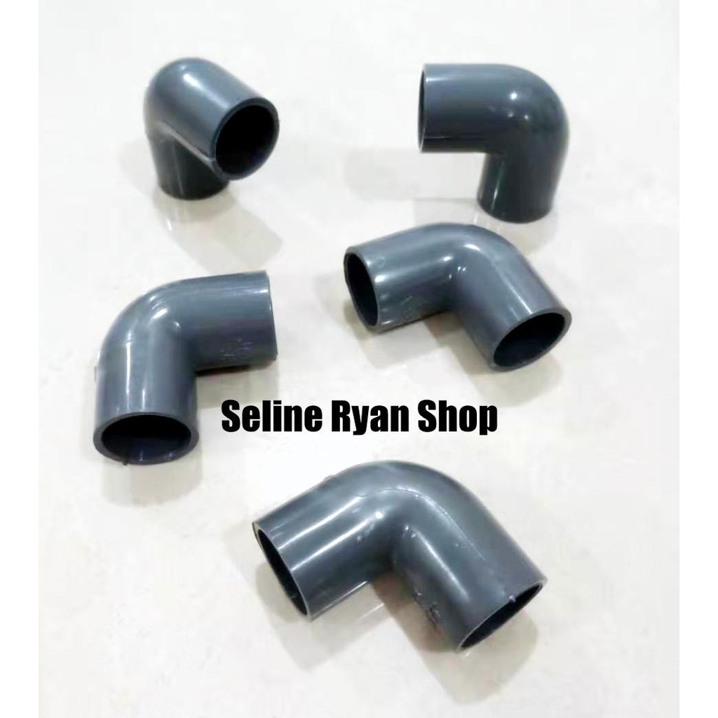Jual Keni / Knee / Fitting Pipa / Sambungan Pipa Model Elbow L Siku PVC 1/2" 3/4" " | Shopee ...