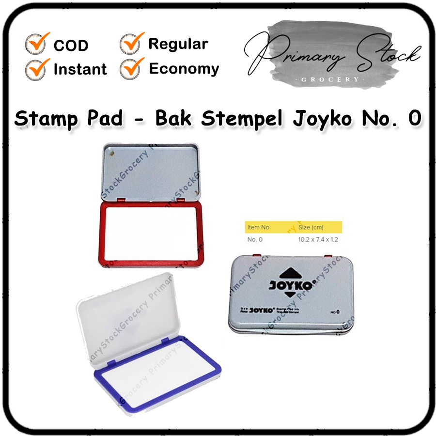 Jual Bak Stempel Sidik Jari Besar Joyko No 0 Bantalan Stempel Stamp Pad ...