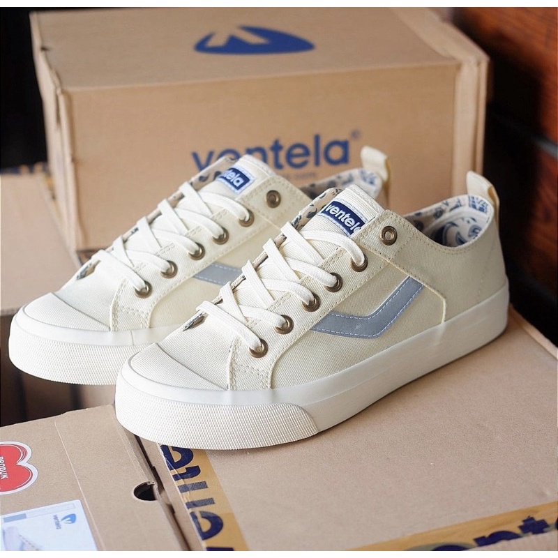 Jual Ventela Reborn Cream White Reflective Original Sepatu Ventella ...
