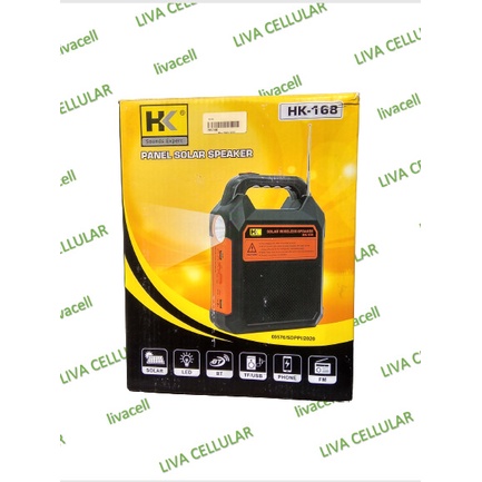 Jual Speaker Bluetooth Solar Panel HK-168 Wireless Speaker Dengan Lampu LED | Shopee Indonesia