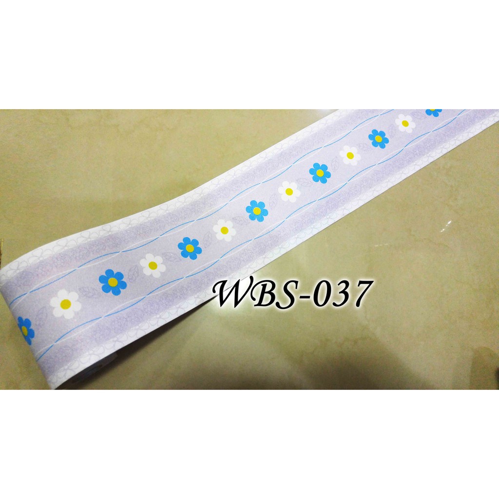 Jual WBS037 CUTE SOFT PURPLE WALL BORDER STICKER KACA DAN DINDING 10M ...