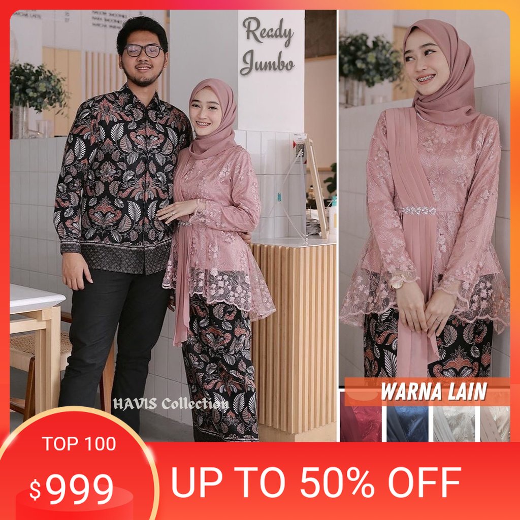 Jual Promo % Batik Couple kebaya Modern kebaya Wisuda Lamaran Baju ...