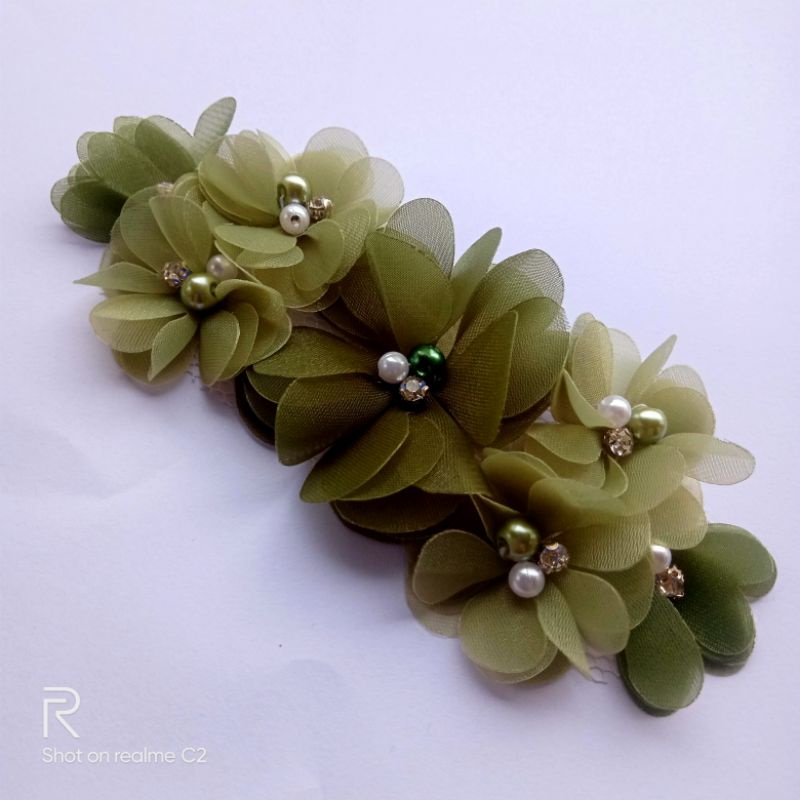 Jual bunga organza rangkai/bunga 3d rangkai | Shopee Indonesia