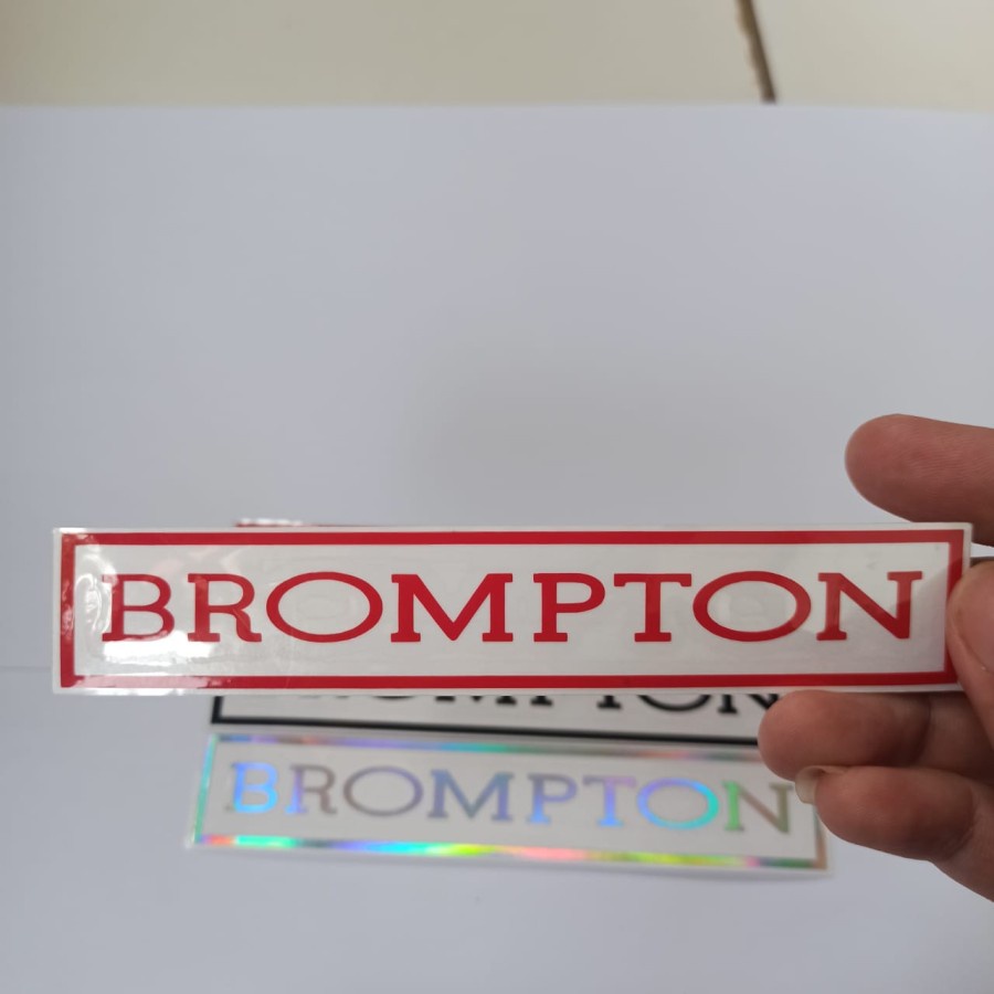 Jual Stiker cutting sticker logo Brompton mobil motor wallpaper helm ...