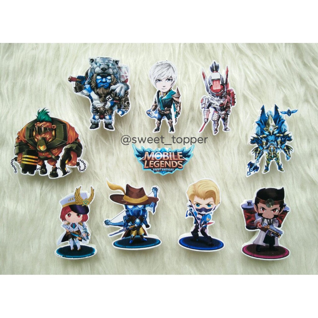 Jual Topper Mobile Legend 02 utk hiasan cake dll | Shopee Indonesia